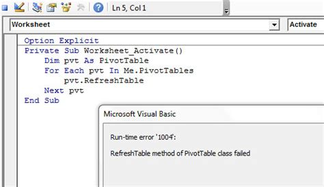 how to fix runtime error 1004