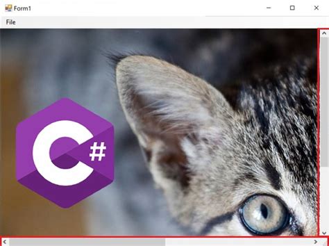 how to create scrollable picturebox control in c code ai