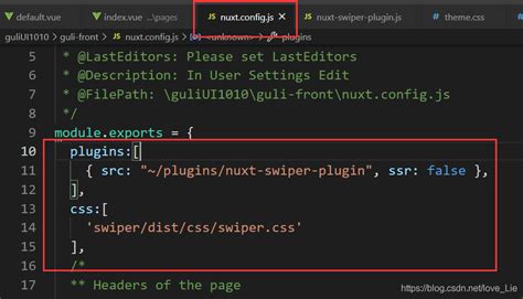 nuxt 使用 swiper 3 1 3 报错 failed to resolve directive swiper （已解决） csdn博客