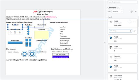 build form fields using javascript apryse documentation