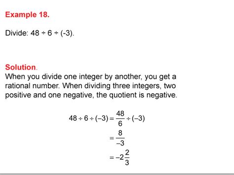 math example numerical expressions dividing integers example 18 media4math