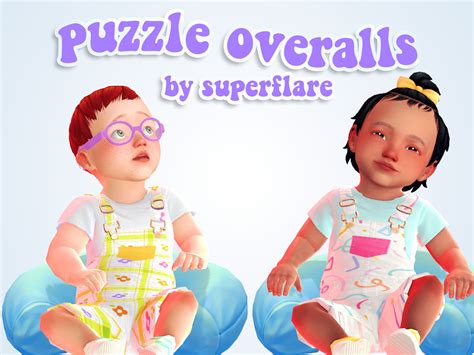 A Recolor Of The Base Game Infant Overalls Using Mmfinds Sims 4 Cas Sims Cc Sims 4 Cc