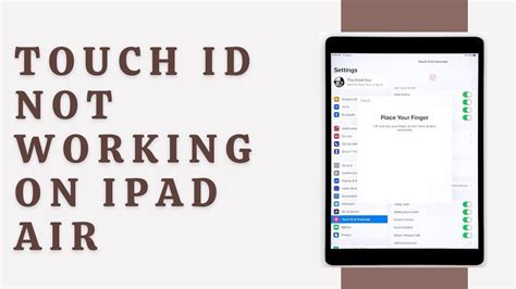 Touch Id Not Working On Ipad Air After Ipad Os Youtube