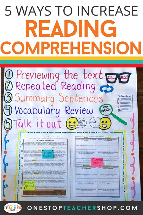 Ways To Increase Reading Comprehension Reading Comprehension