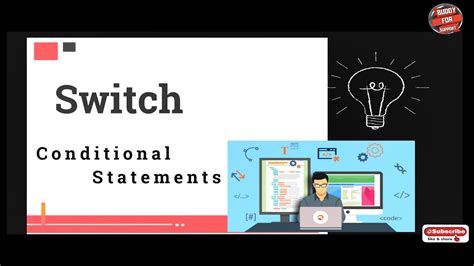 switch conditional statements with example programming buddy for support youtube
