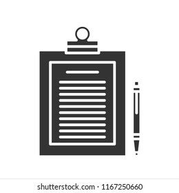Checklist Line Icon Clipboard Checkmarks Stock Vector Royalty Free