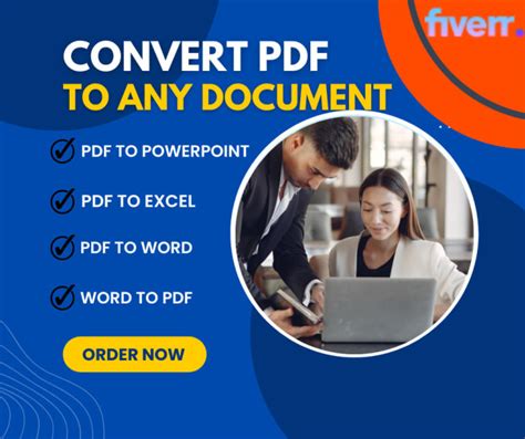 convert your pdf into any document excel word powerpoint by aqifrazadahri fiverr
