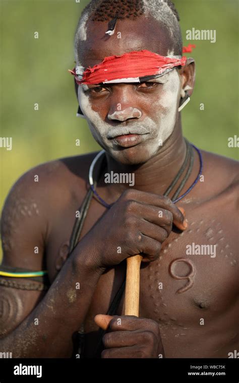 Warrior Of The Mursi Tribe In The Mago National Park Lower Omo Valley