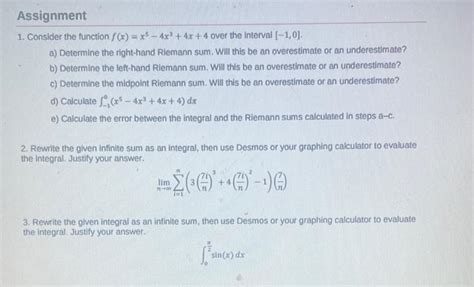 solved 1 consider the function f x x5−4x3 4x 4 over the