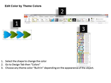 Linear Flow Navigation Arrow 4 Stages 84 PowerPoint Presentation