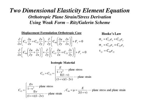 ppt procedures of finite element analysis two dimensional elasticity problems professor m h