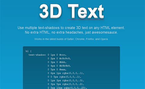 40 Creative CSS3 Text Effects And Tutorials