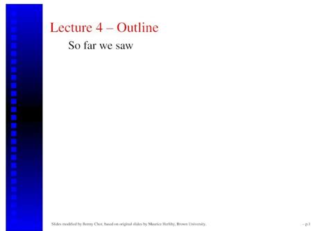 pdf lecture 4 outline tau › ~bchor › cm › compute4 pdf · lecture 4 outline so far we saw