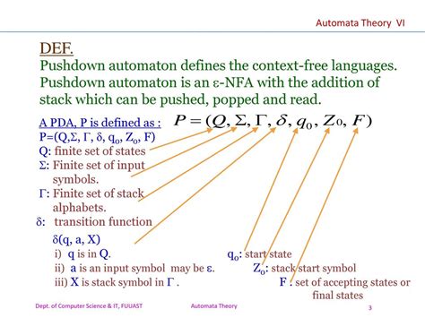 automata theory vi ppt download