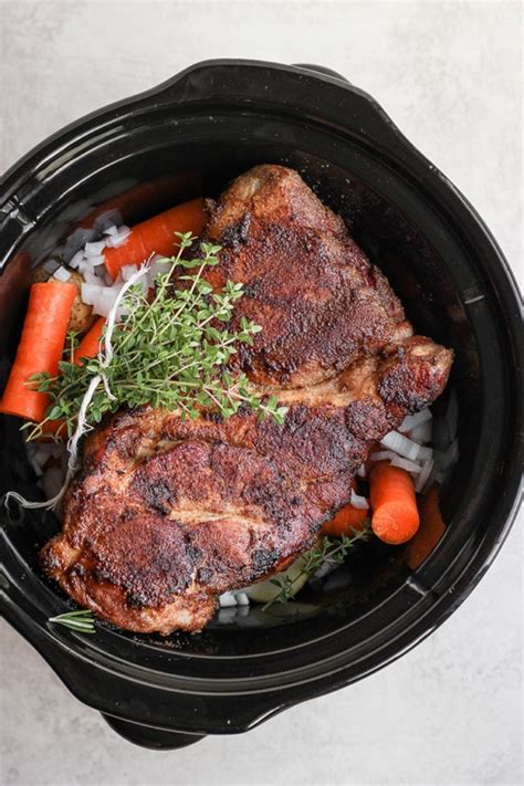 Tender Slow Cooker Pork Roast Easy Flavorful Fit Foodie Finds