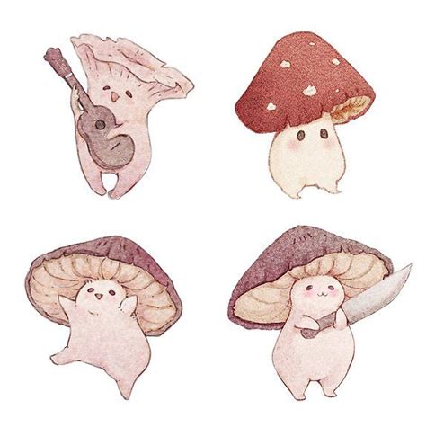 Soft Mushrooms Art Inspiration Mushroom Art Drawings