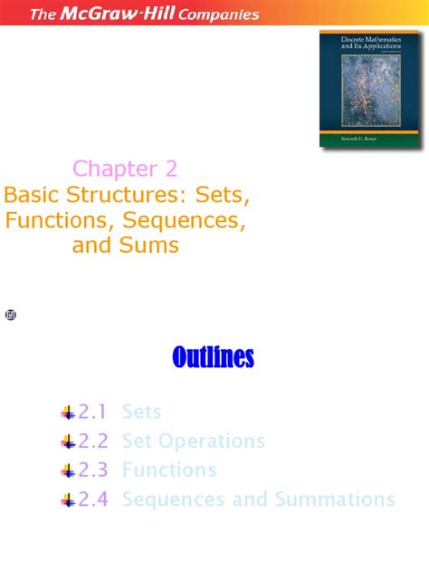 discrete mathematics and its applications basic structures sets functions sequences and