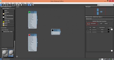 Applying Multiple Materials To A Geometry With Slate Material Editor In