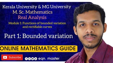 ku and mgu msc mathematics real analysis module 1 part 2 bounded