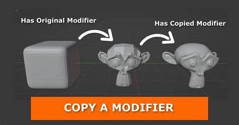 How To Copy Or Transfer A Modifier From One Object To Another In