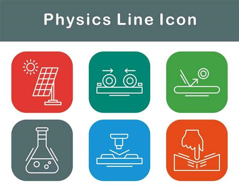 Physics Vector Icon Set 20653610 Vector Art At Vecteezy