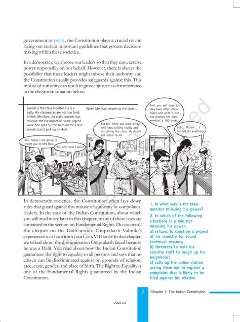 NCERT Book For Class 8 Civics Chapter 1 The Indian Constitution