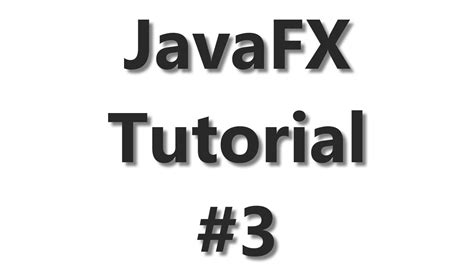 JavaFX Tutorial 3 A Basic TableView YouTube