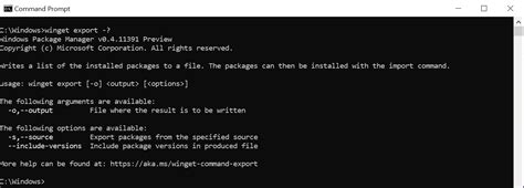 export command microsoft learn