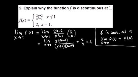 calculus i continuity example 3 youtube