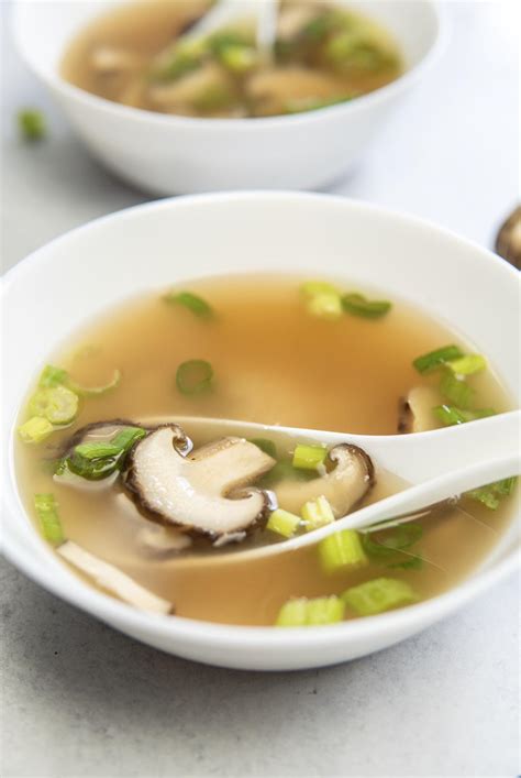 Miso Soup With Shiitake Mushrooms 5 Ingredients Only Rveganrecipes
