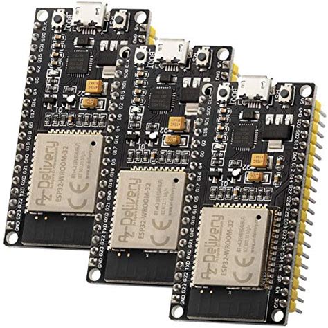 azdelivery 3 x esp32 nodemcu module wlan wifi dev kit c development board avec cp2102