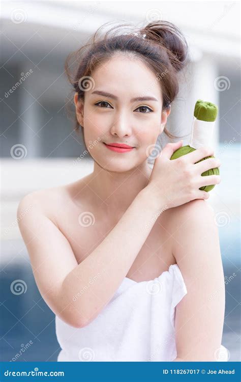 Portrait Of Beautiful Asian People Having Hand Massage In Spa Sa Stock Image Image Of Natural