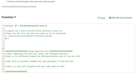 solved please answer in matlab code w comments this is the