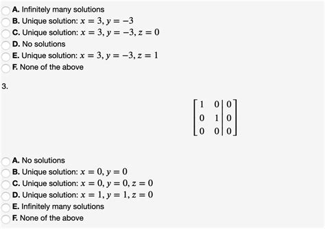 solved the reduced row echelon form of a system of linear