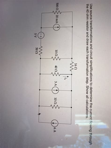 Solved Use Source Transformations And Circuit Chegg