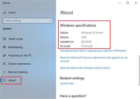 How To Check Windows Os Edition Version And Build Number
