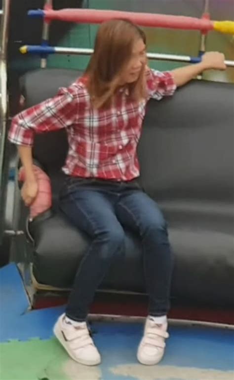 Girl Lost Her Hairbend In A Tagada Ride Clothes Womens Plaid Shirt Losing Her