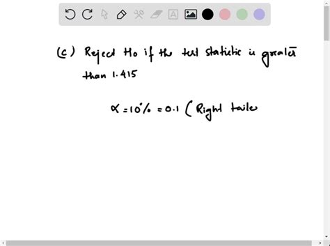 solved determine the decision criterion for rejecting the null hypothesis in the given