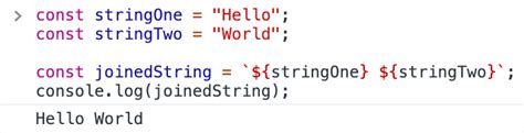 How To Join Two Strings In Javascript Atomized Objects