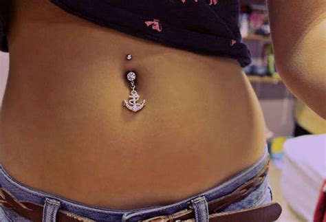 120 Belly Button Piercing Examples Jewelry And FAQ S Cool Anchor Belly