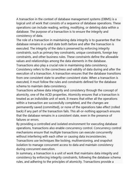 a transaction in the context of database management systems pdf database transaction