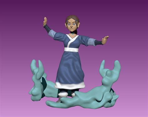 Stl File Katara From Avatar Aang The Last Air Bender 🤖 ・3d Printer Model To Download・cults