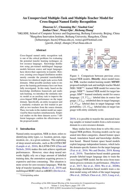 pdf an unsupervised multiple task and multiple teacher model for cross lingual named entity