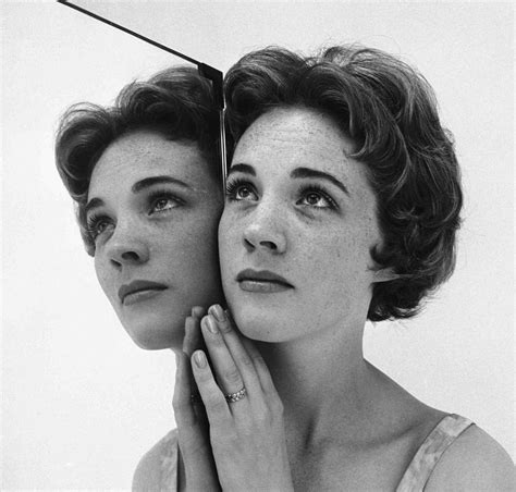 Download Julie Andrews In Mirror Reflection Wallpaper