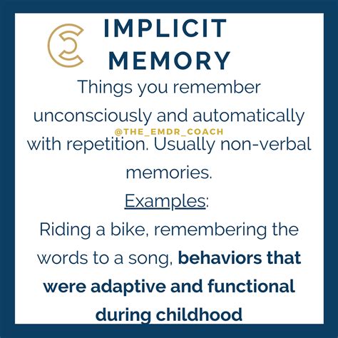 implicit and explicit memories in emdr therapy