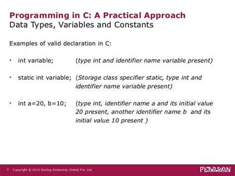 chapter1 c programming data types variables and constants