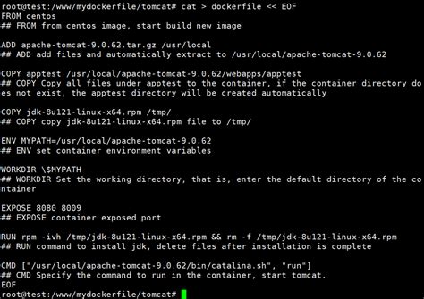 Docker Module Use Dockerfile To Build Your Own Tomcat Image AaPanel