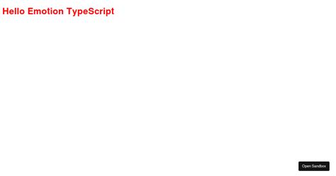 react typescript emotion codesandbox