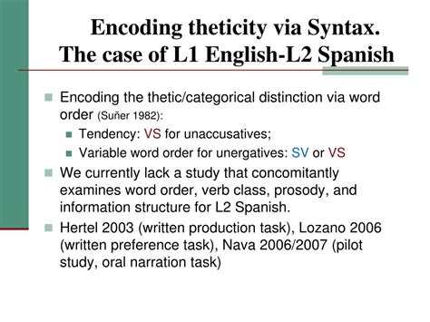 ppt encoding discourse based meaning syntax vs prosody implications for sla powerpoint