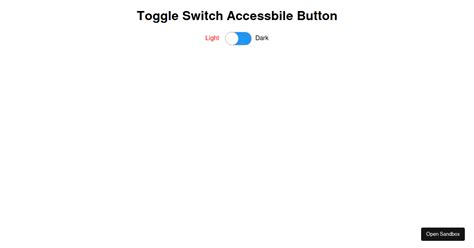 Toggle Button Codesandbox